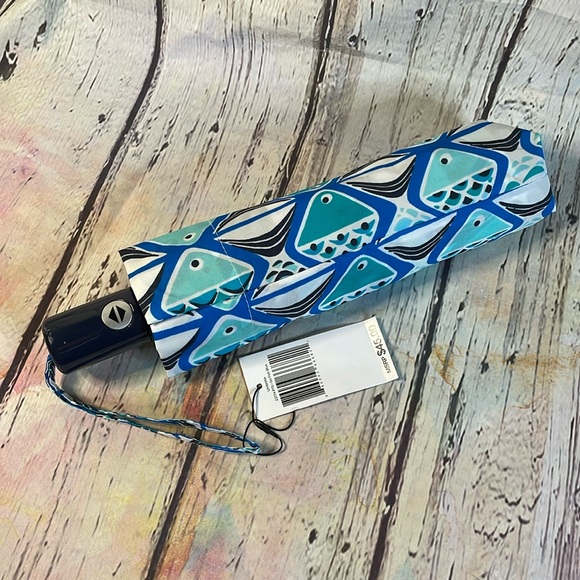 Vera Bradley | Accessories | Vera Bradley Go Fish Blue Umbrella | Poshmark